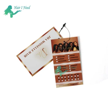 Custom Hair Bundle Price Tag,Coated Paper Hang Tag For Wig - Buy Hang ...
