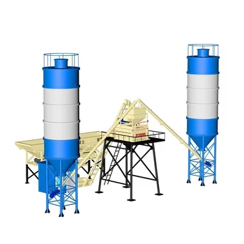 Factory Automatic Cement Silo Dry Ready Mixer Concrete Mixing Batching ...