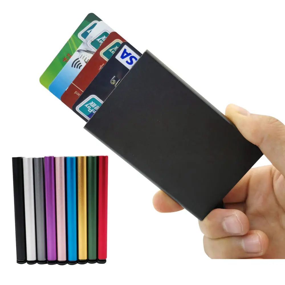 Custom Laser Logo Business Gifts - Pop up Card Holder Wallet