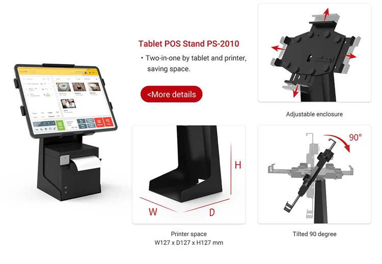 Secure and Versatile POS Tablet Stand for Retail & Restaurants