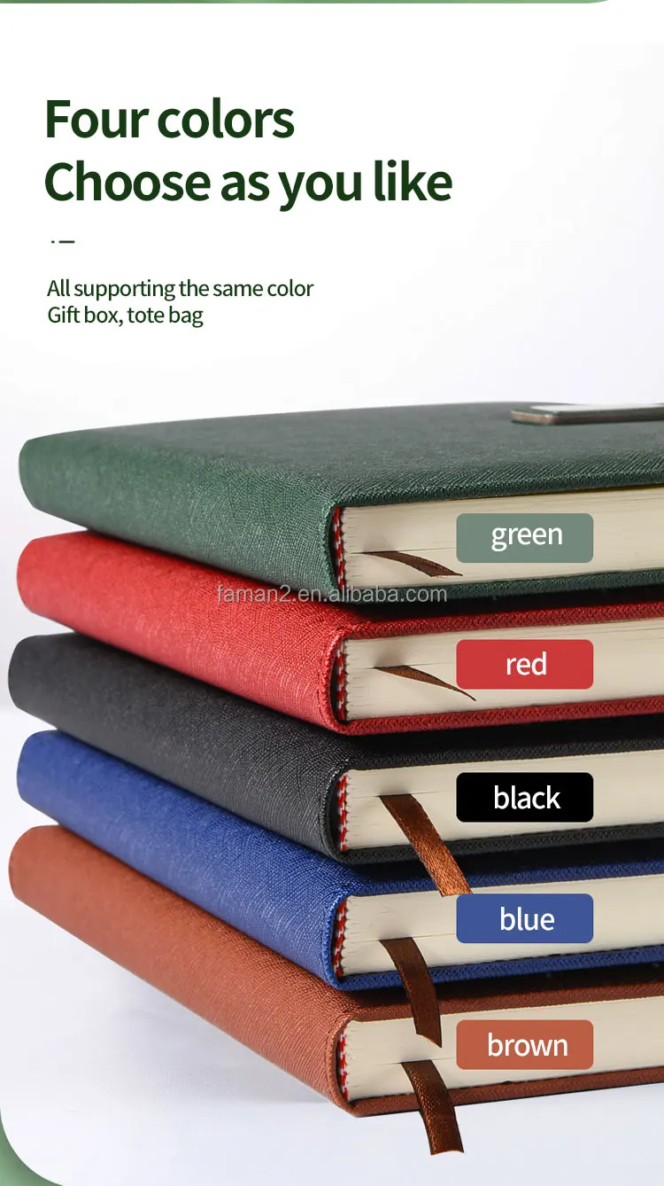 3 In 1 Leather Notebooks Customizable Business Corporate Gift Journal ...