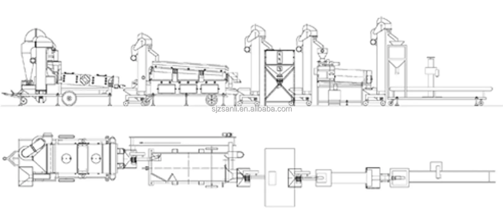 Efficient Seed Processing Line - Sesame & Wheat Sorting