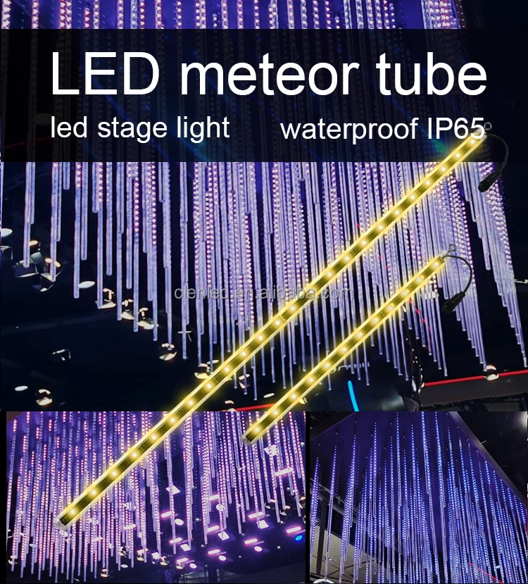 1.5m Led Stage Lights 360 Meteor Tube 24V 36 Pixel Waterproof for ...
