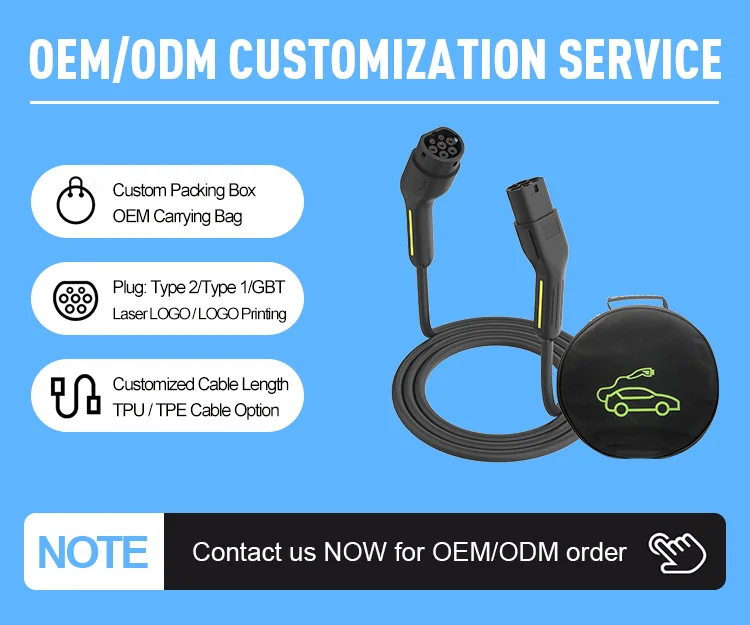 5M TPU Evse Charging Cable - 32A Type 2 EV Charger