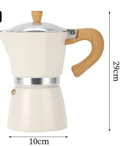 Italian Aluminum Mocha Pot Octagonal Mocha Coffee Maker European Style ...