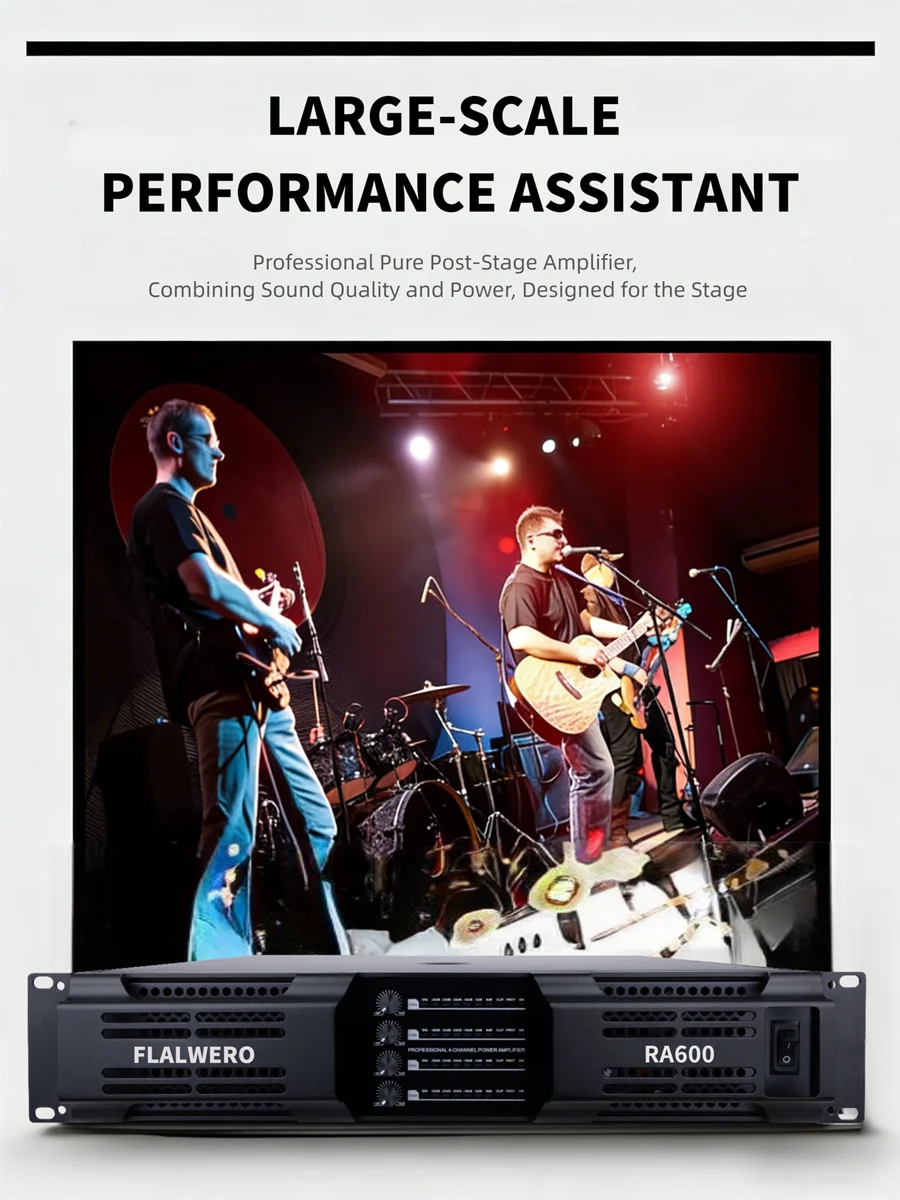 FLALWREO RA-600 600W Professional Audio Power Amplifier Hot Selling 4 ...