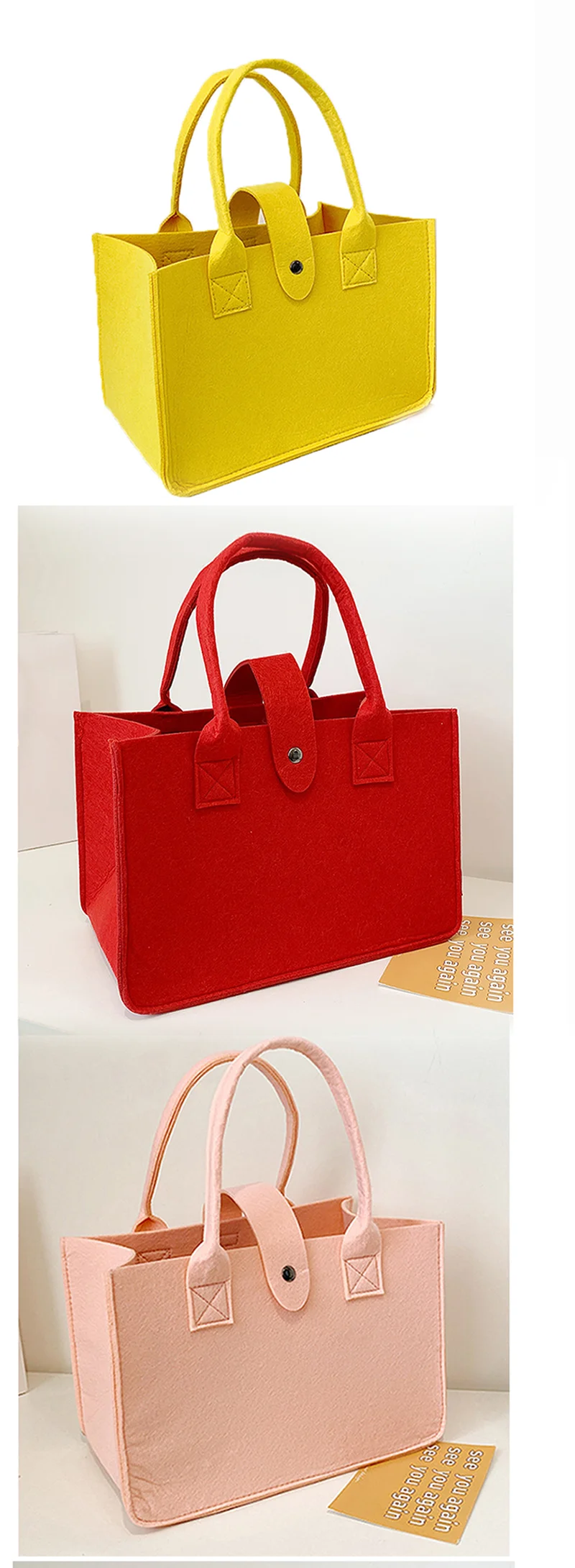 Shop Our Reusable Custom Logo Eco-Friendly Felt Bags