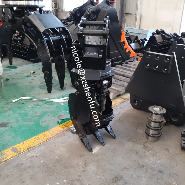 3.5T Mini Excavator Attachments Digger Grab Rotary Stone Grab| Alibaba.com