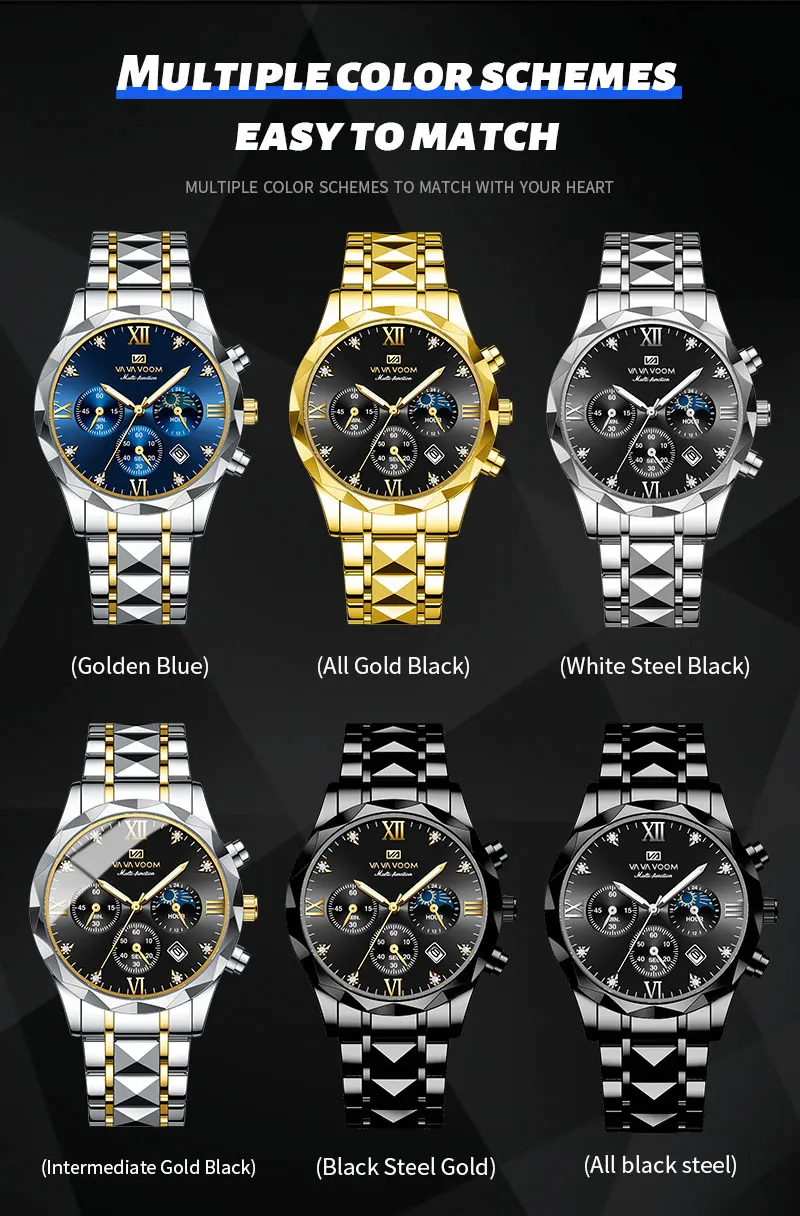 Shop Our Multi Functional Men's Watch - Waterproof & Luminous