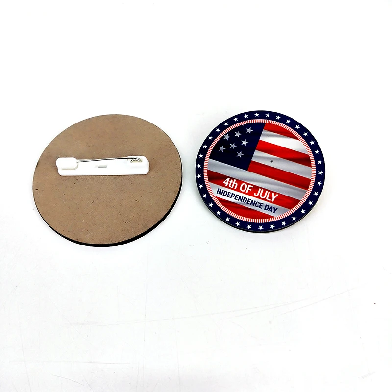 Customizable Sublimation MDF Badges - Perfect for Name Tags