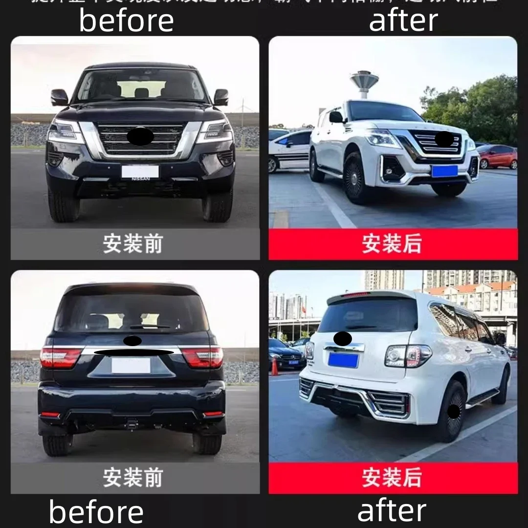 Front Rear Bumper Assembly For Nissan Patrol Y62 2009-21 Modified Grill ...
