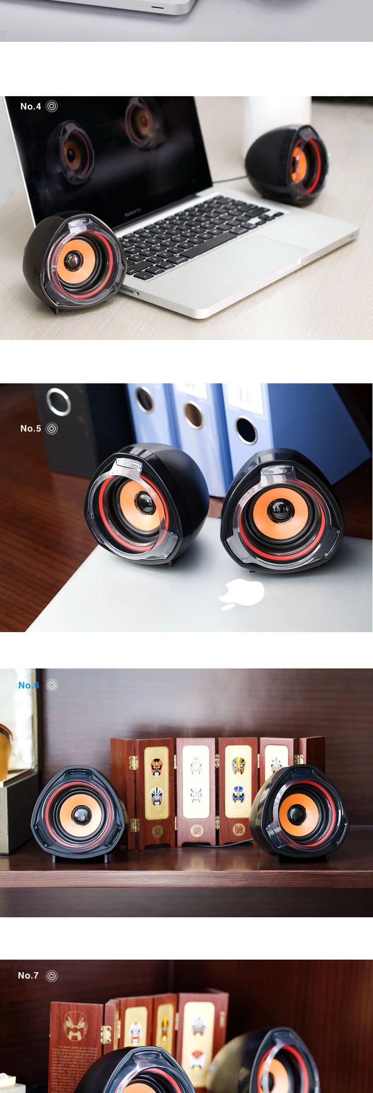 Jertech S1 Portable Gaming Speakers - 2.0 System for PCs, Laptops, and ...