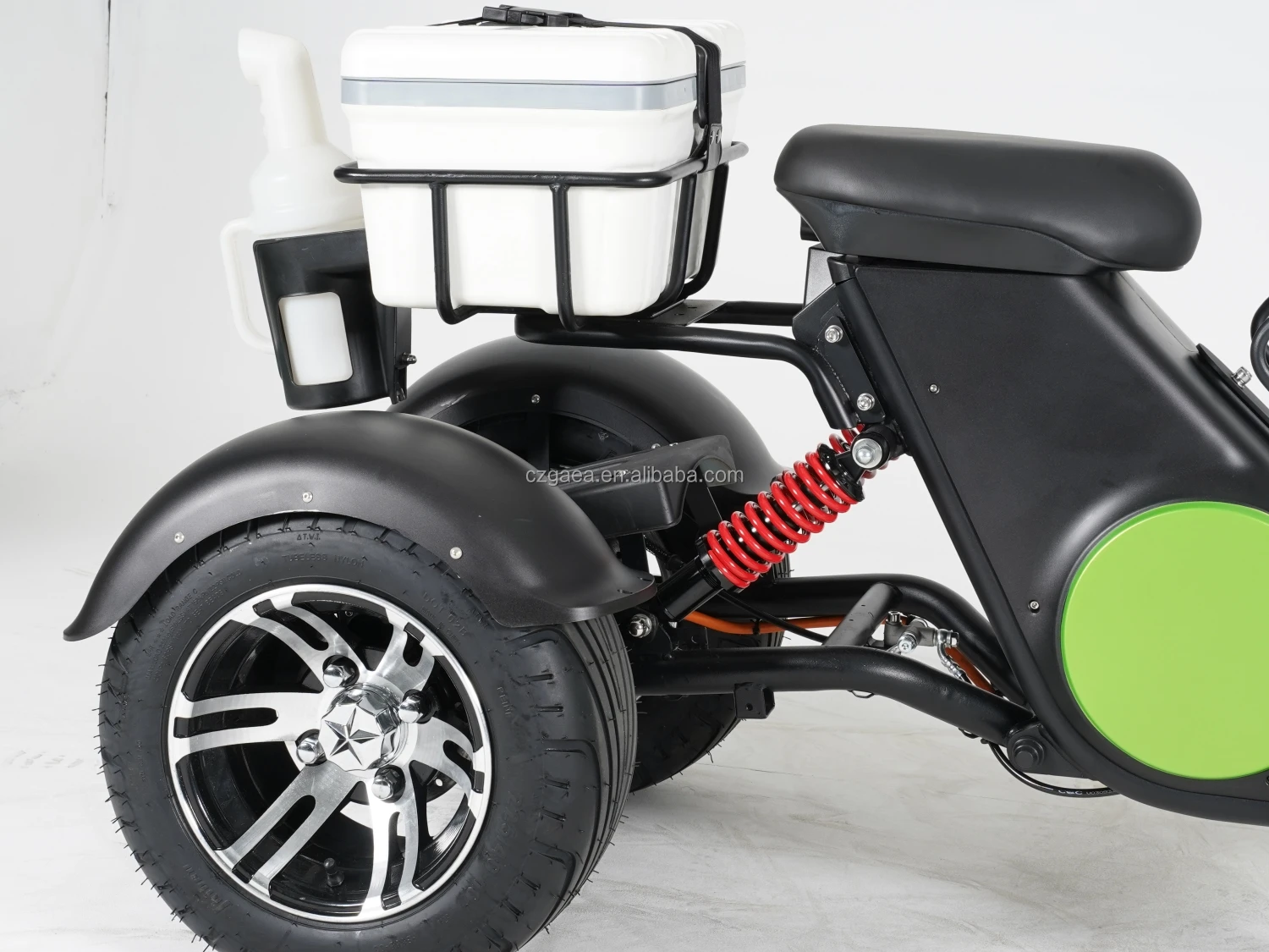GaeaCycle M6G 3 Wheels 2000W Full Suspension Chopper Style Electric ...