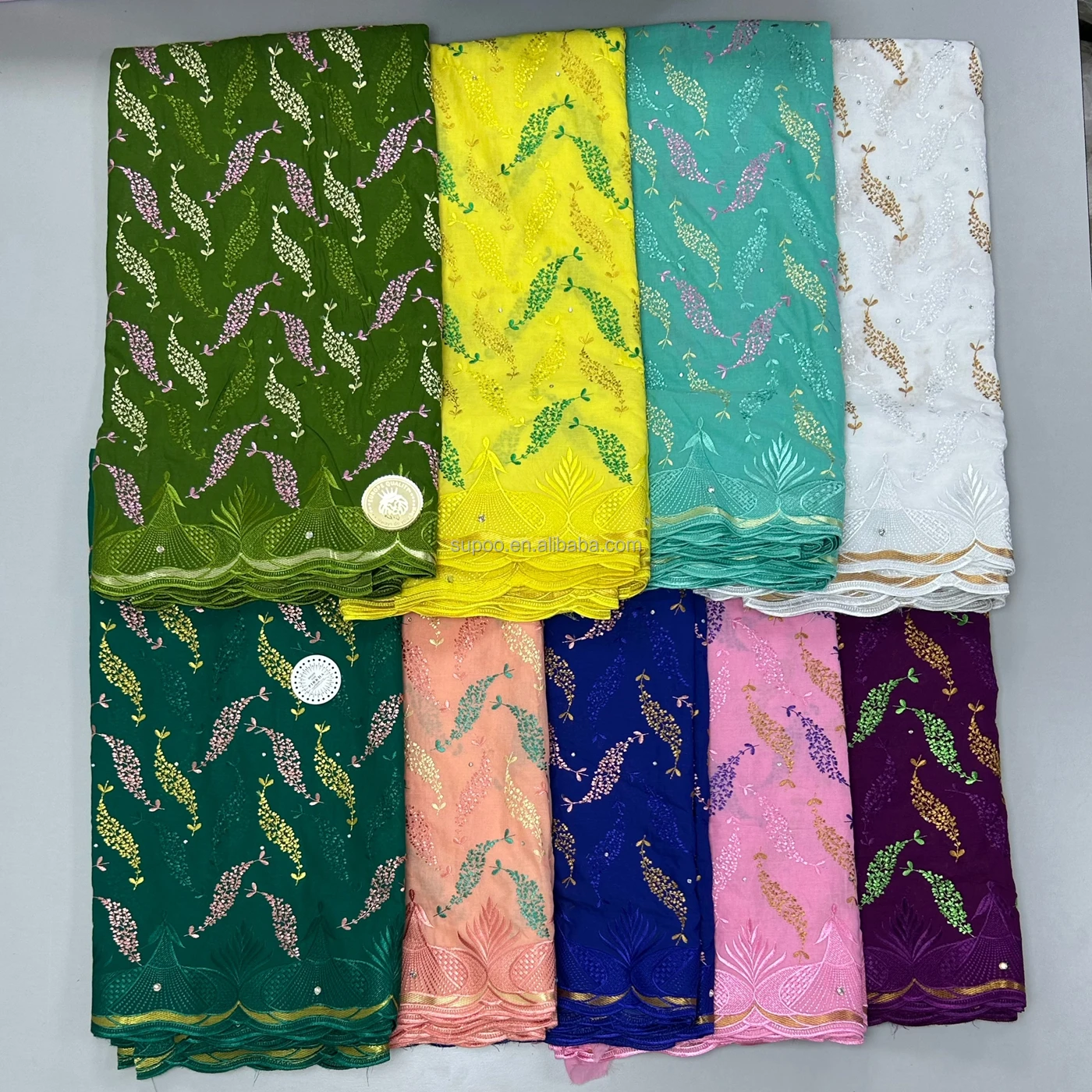 Supoo Fashion Fabric swiss Voile Cotton Lafaya Lace African French Lace ...