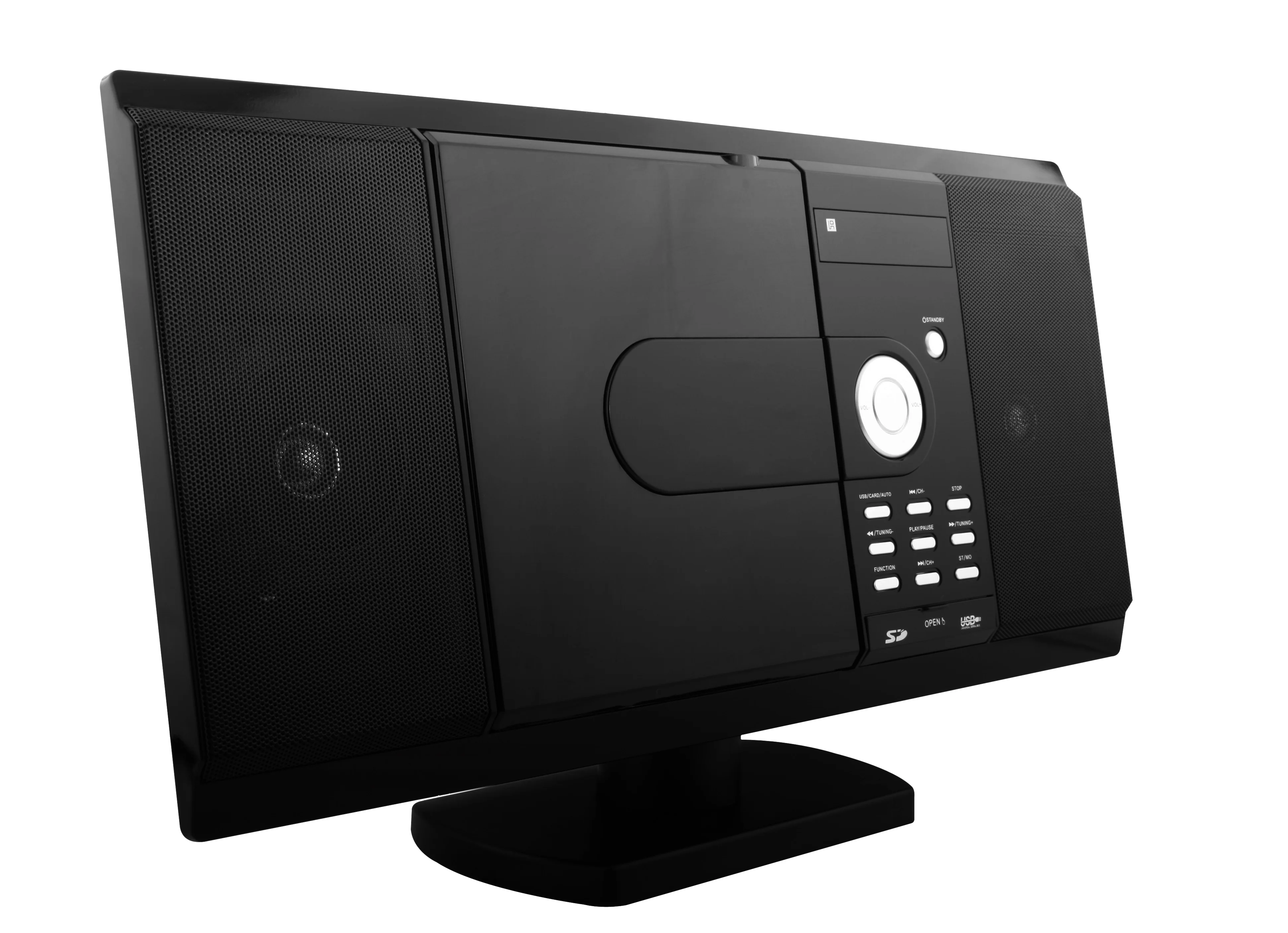 Wall Mountable Home Vertical CD Player with Bluetooth DVD MPEG4 FM ...