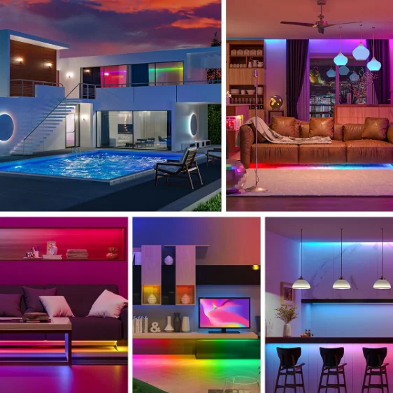 DMX512 RGBW DC24V/12V Addressable 5050rgb Led Strip Custom Length