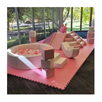 Hot Sale White Pink Softplay Equipment Indoor Soft Play Toys Baby ...