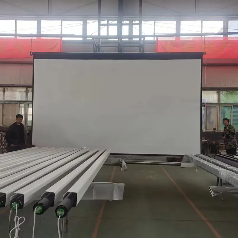 4m X 3m Electric Projection Screen - High Quality & Portable