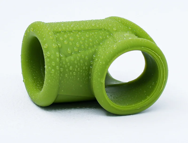 2-in-1 Male Testicle Stretcher Scrotum Restraint Penis Sleeve Cock Ring ...