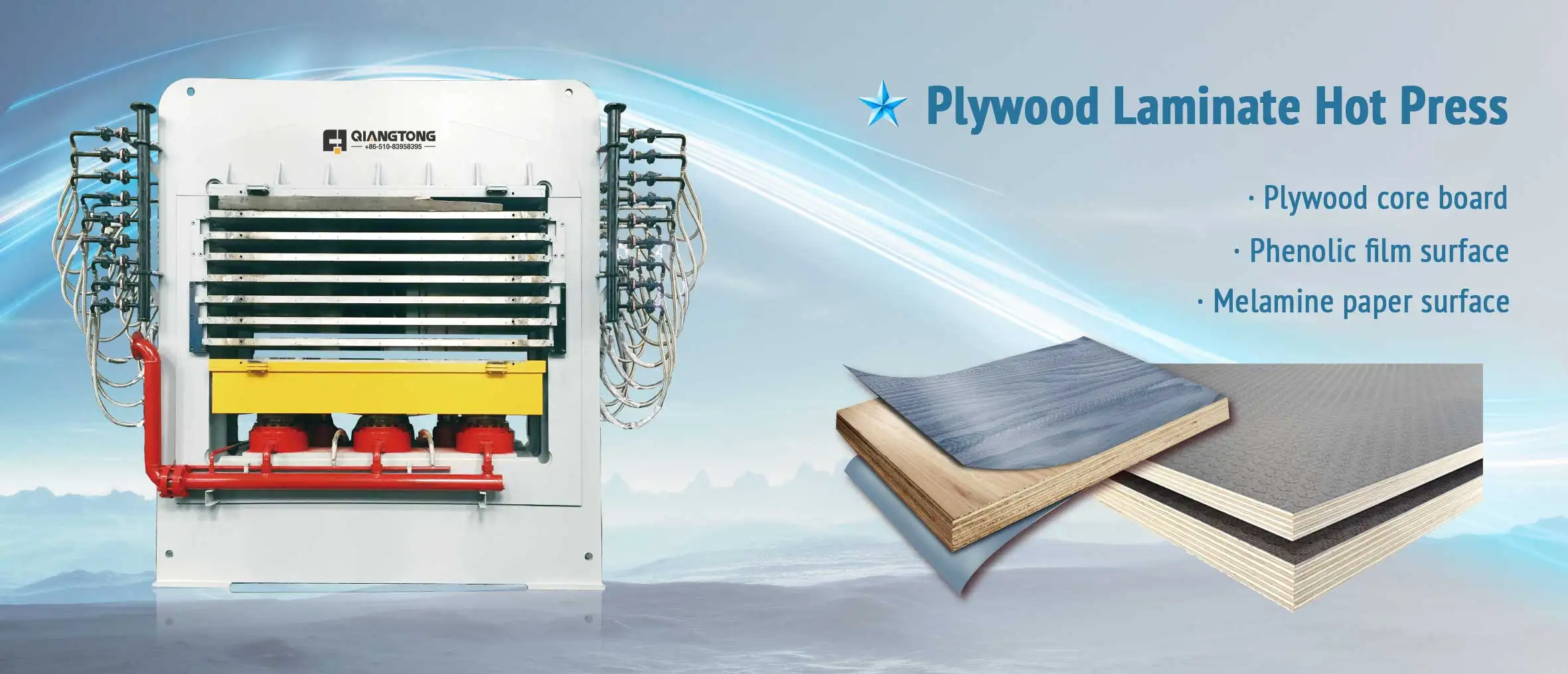 Multilayer Hot Press for Melamine Laminated Plywood With Low-Temp Cycle ...