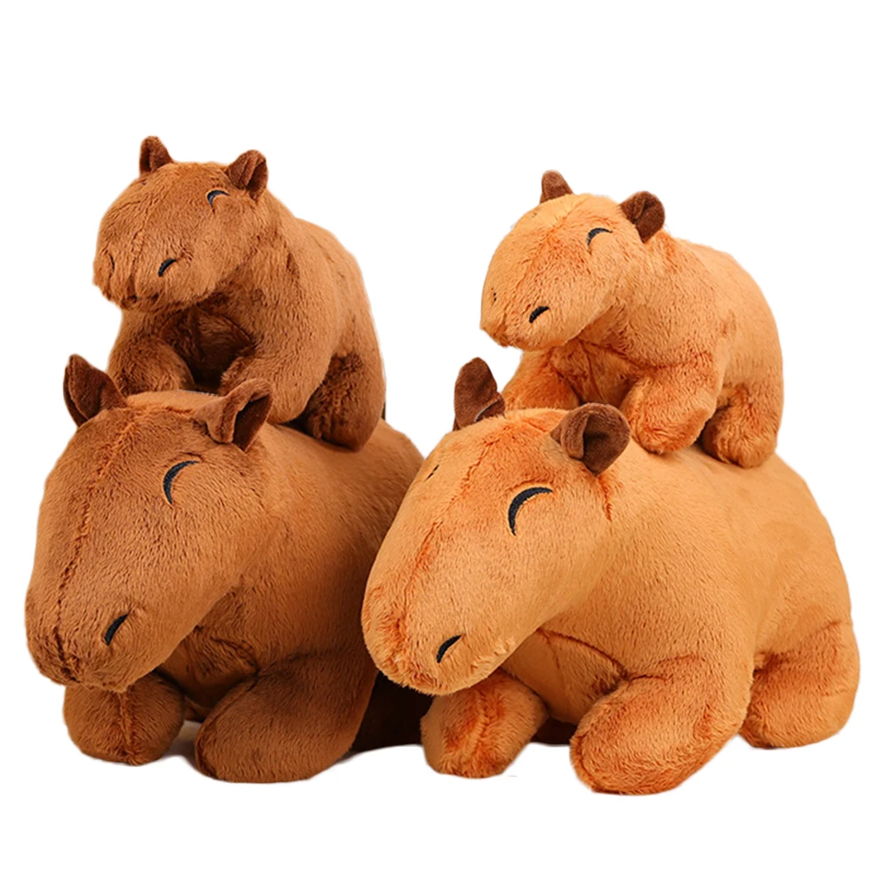 18cm Simulation Capybara Plush Toy Fluffy Custom Cute Capybara Stuffed ...