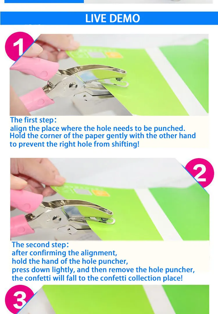 Star Shape DIY Loose-Leaf Paper Cutter - Metal Hand Puncher