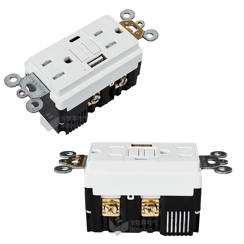 15a Self-test Gfci Combination With Type A & Type-c Usb In-wall Charger ...