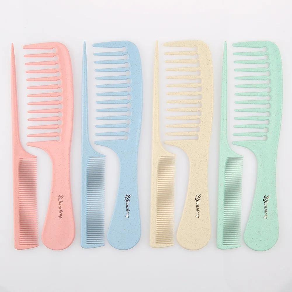Eco-friendly Wheat Straw Hair Comb Set - Salon Home Hotel