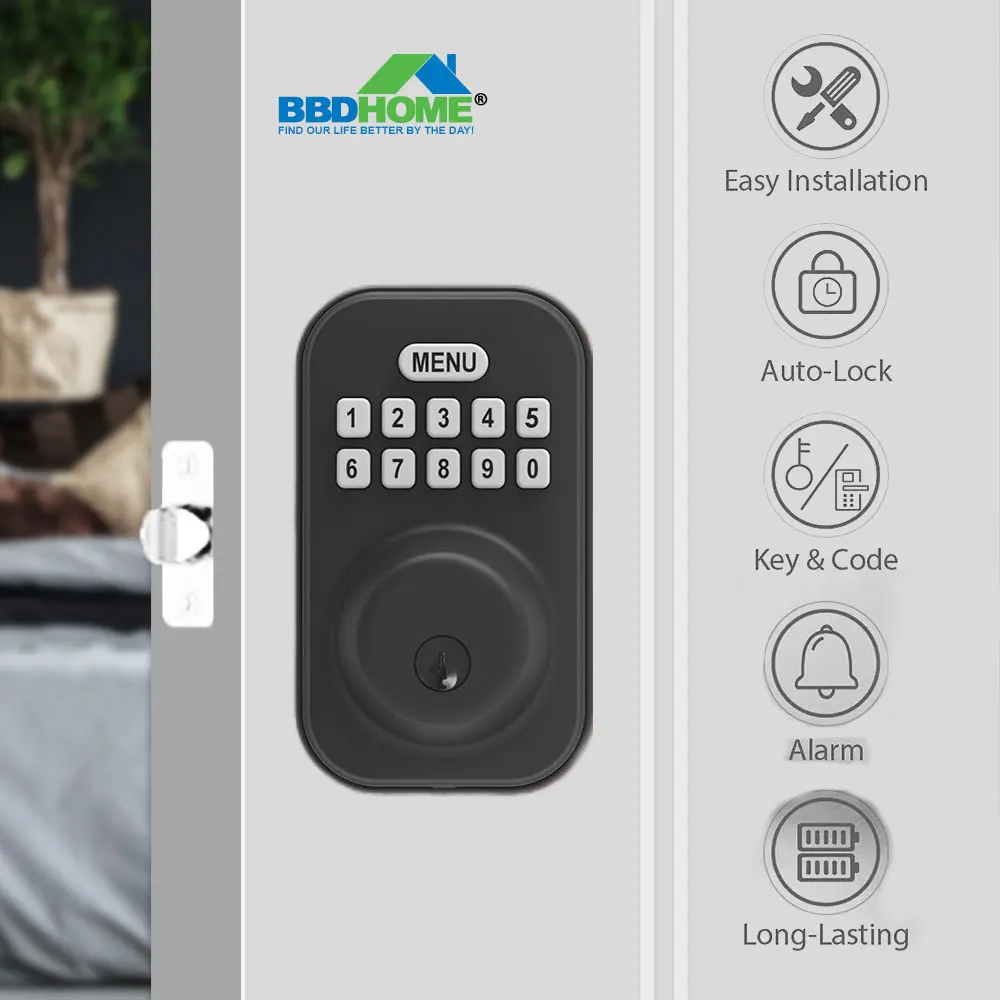 BBDHOME Smart Deadbolt Lock - Secure Your Home Efficiently