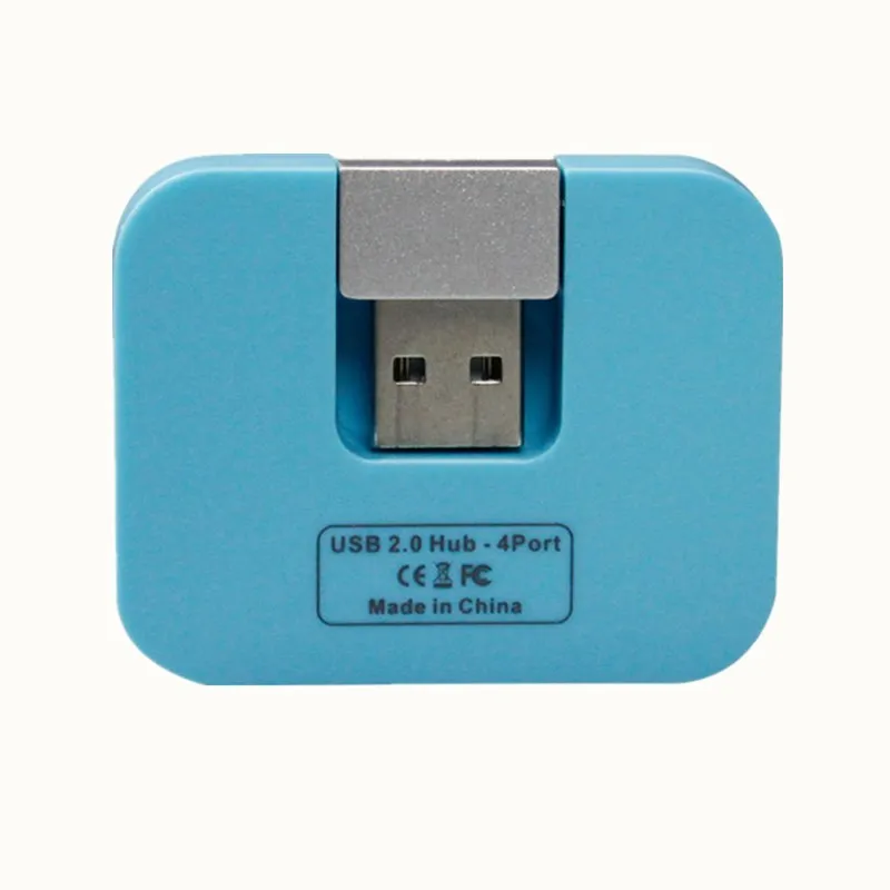 Mini Swivel 4 in 1 USB 2.0 Hub Square Design with Multi-Ports for ...
