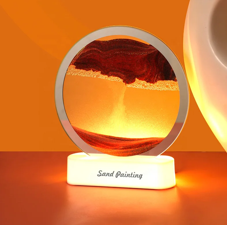 Art Sand Painting Lamp Moving Sand Art Modern Desk Light 3D| Alibaba.com