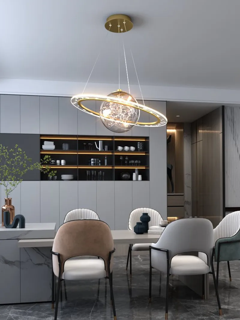 Modern Luxury Minimalist Led Ceiling Lamp Living Dining Room Bedroom ...