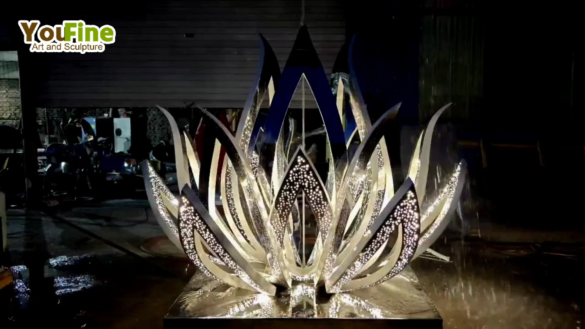 Abstract Garden Modern Metal Art Lighting Stainless Steel Landscape ...