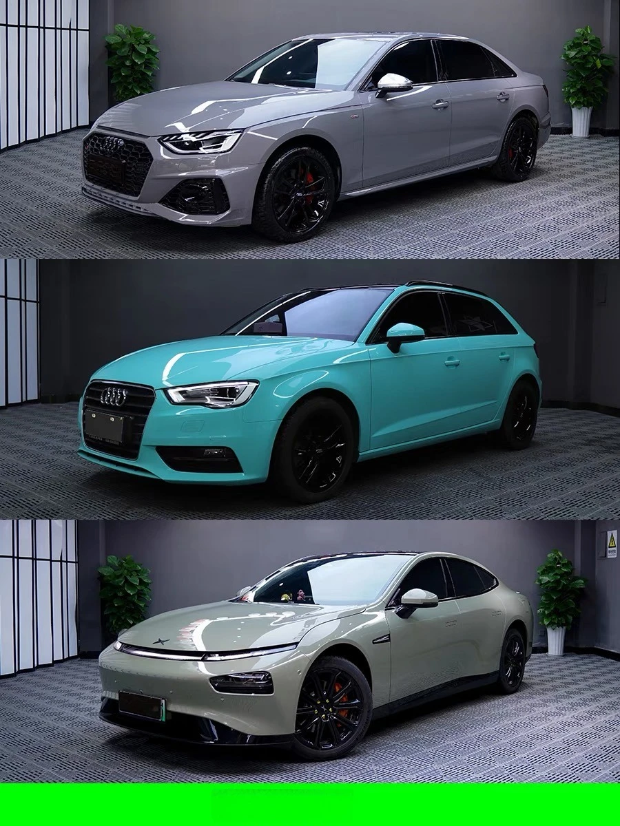 Tesla Film Crystal Glacier Blue Bright Black Car Film Color Changing ...