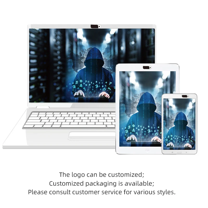 Custom Webcam Cover Laptop Logo Printing Strip Thin Laptop Dual Webcam ...