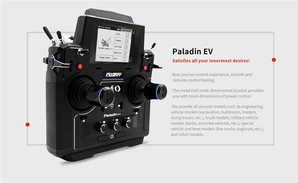Flysky PL18 EV Paladin Hall Sensor Gimbals AFHDS 3 Radio Transmitter