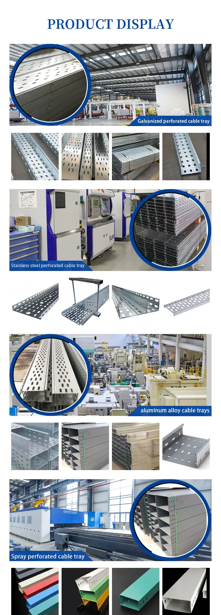Perforated Cable Tray Galvanized Steel Cable Tray And Perforated Cable ...