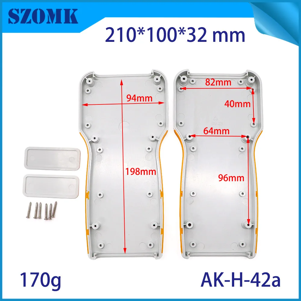 SZOMK ABS Handheld Instrument Battery Case - Portable & Durable