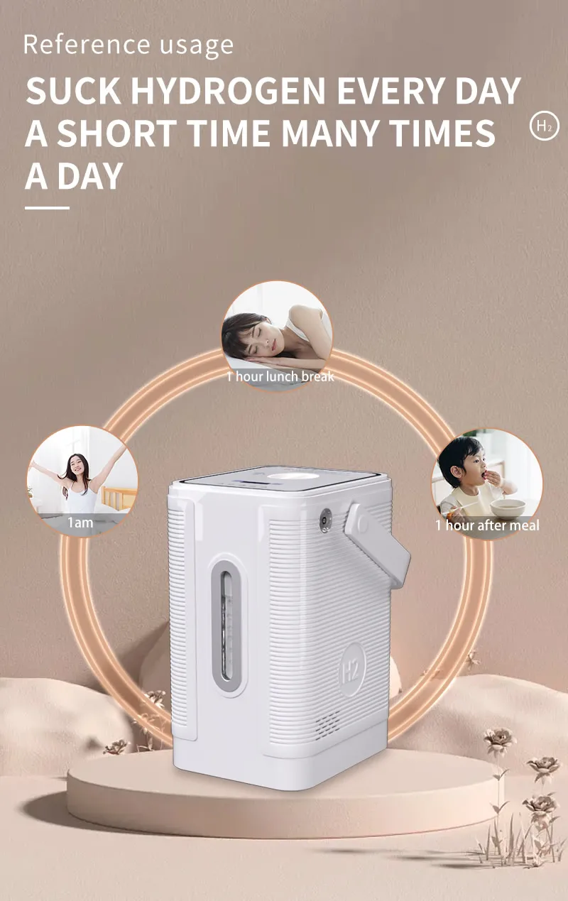 Hydrogen Generator H2 Inhalation Machine With 225ml/min 99.99% High ...