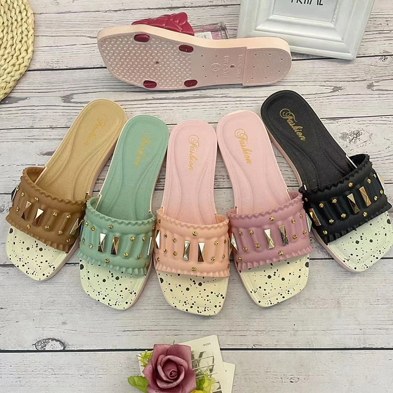 Hot Selling Slides Slippers Pvc Summer Shoes Outdoor Beach Slippers ...