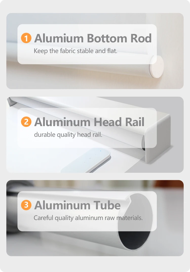 Bluetooth Sensor-controlled Electric French Windows Roll Blinds Kit ...