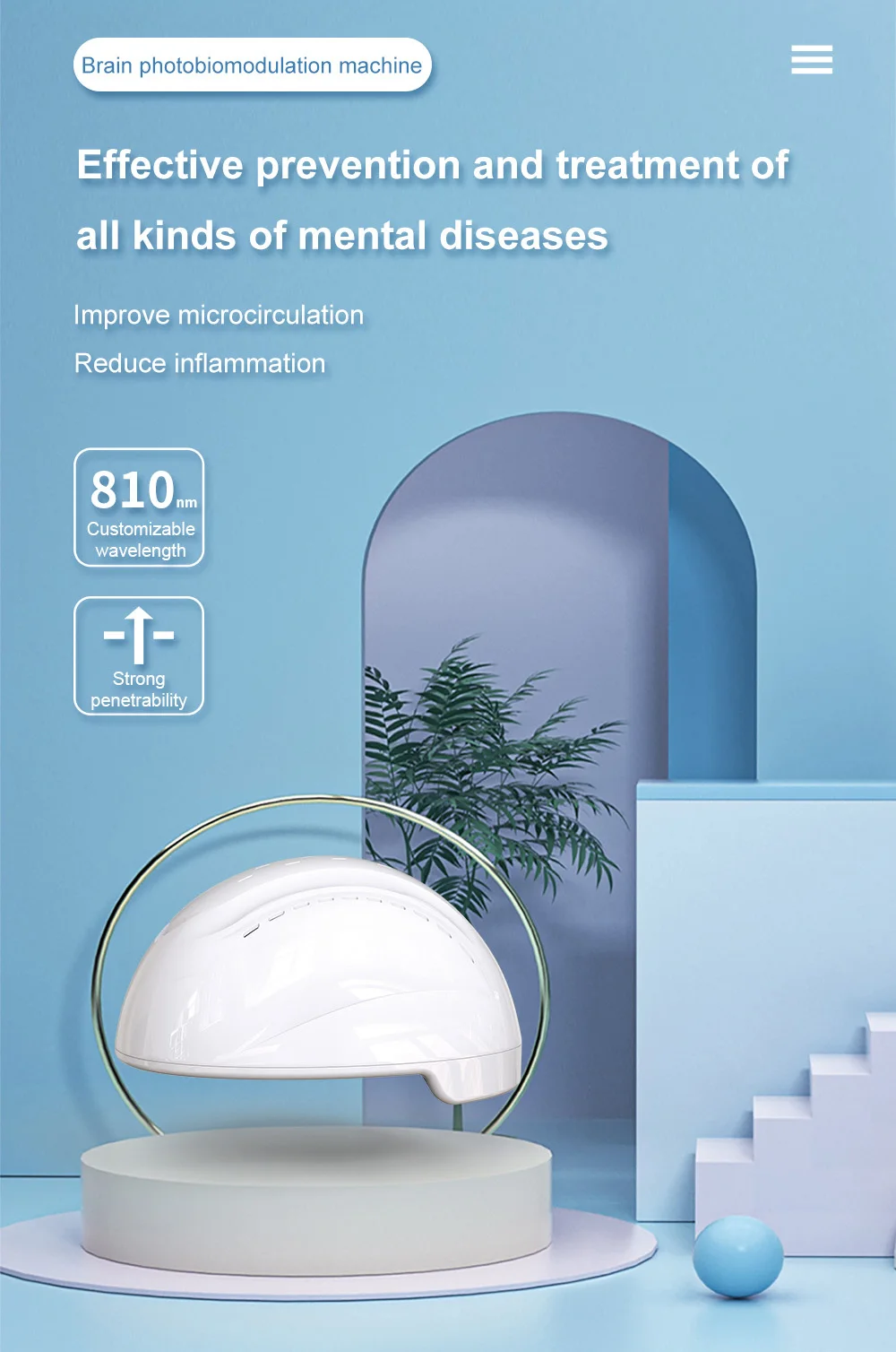 Suyzeko Infrared Helmet - Pain Relief for Degenerative Brain Health