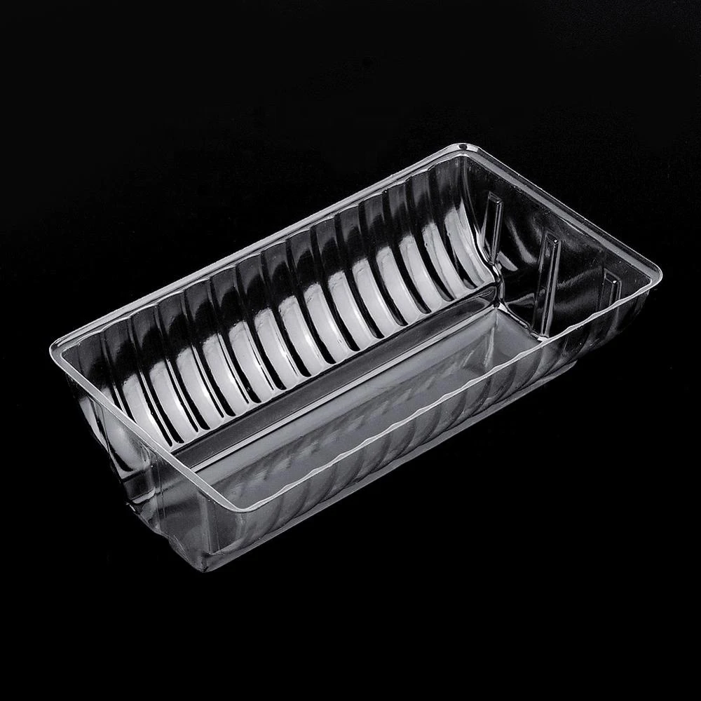 Disposable Clear Plastic Food Tray Transparent Biscuit Container ...