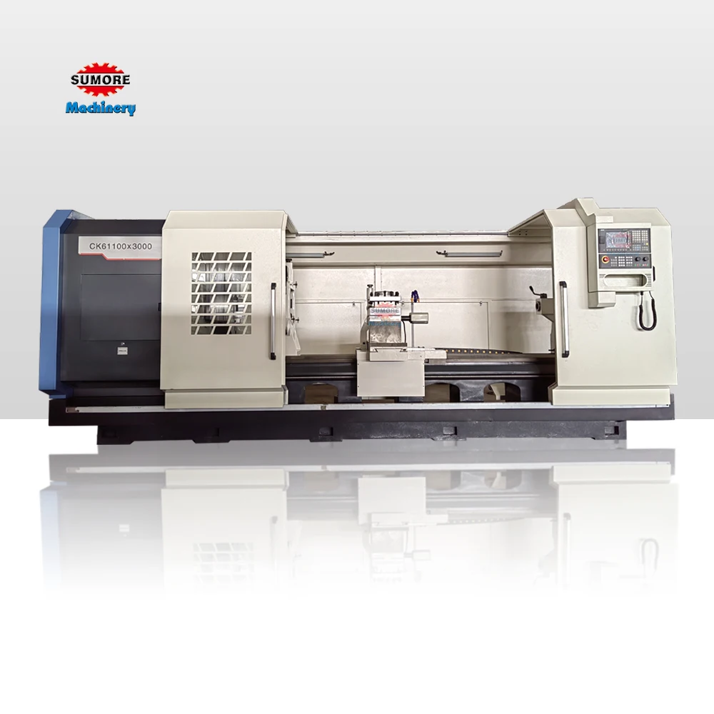 Ck61100 Large Torno Cnc Turning Machine Gsk/fanuc/siemens Flat Bed Cnc Lathe For Sale - Buy ...