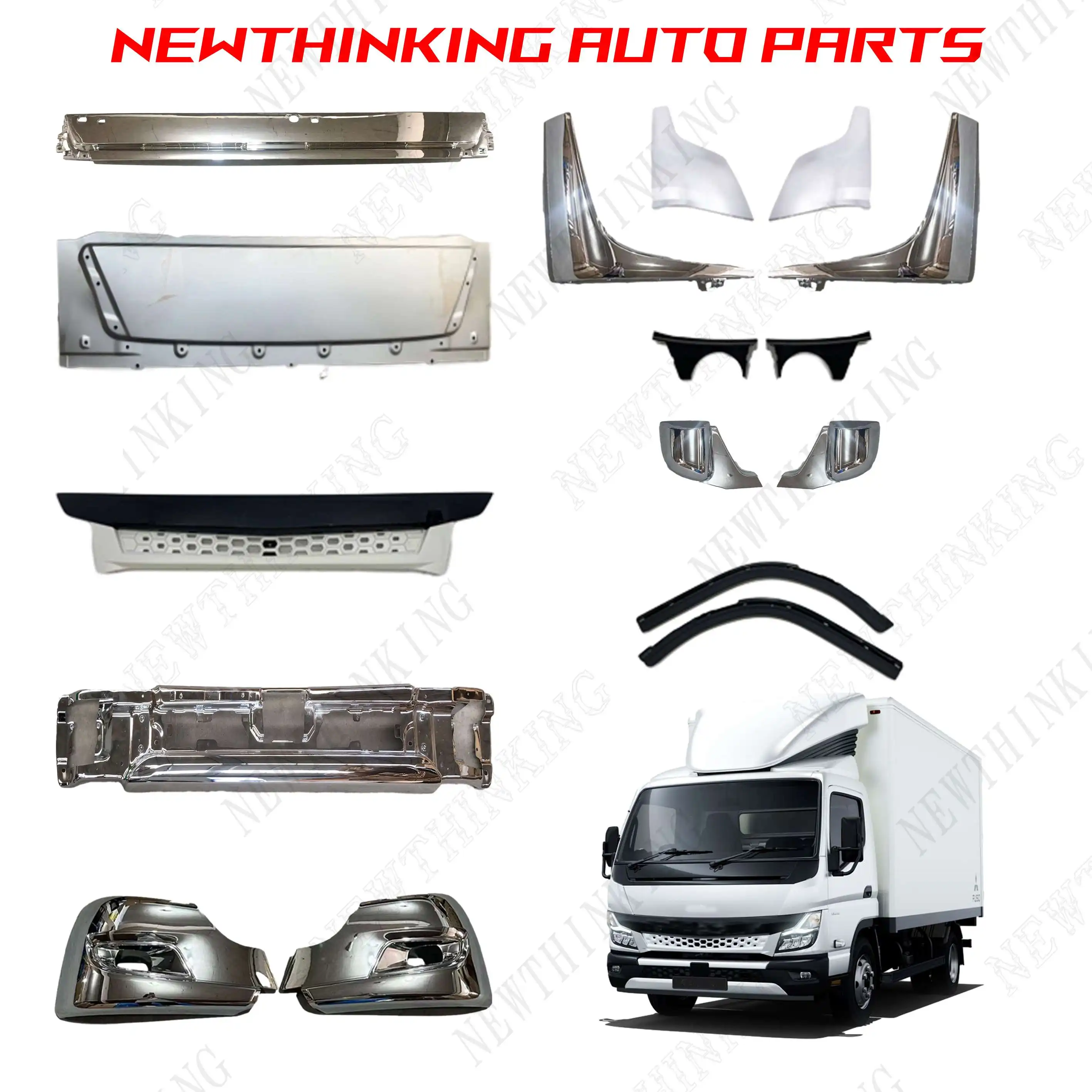 Bumper Corner Panel for Fuso New Canter Chrome for mitsubishi Fuso ...