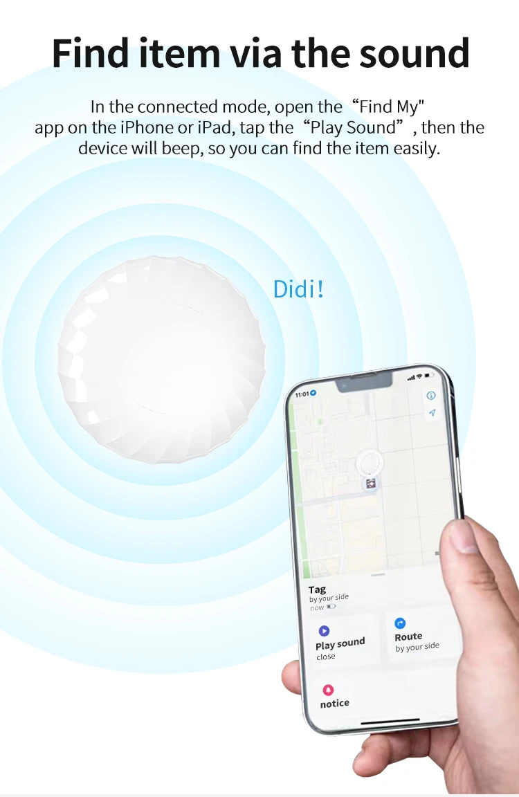 Apple Mfi Certified GPS Tracker - Smart Itag Air Tag