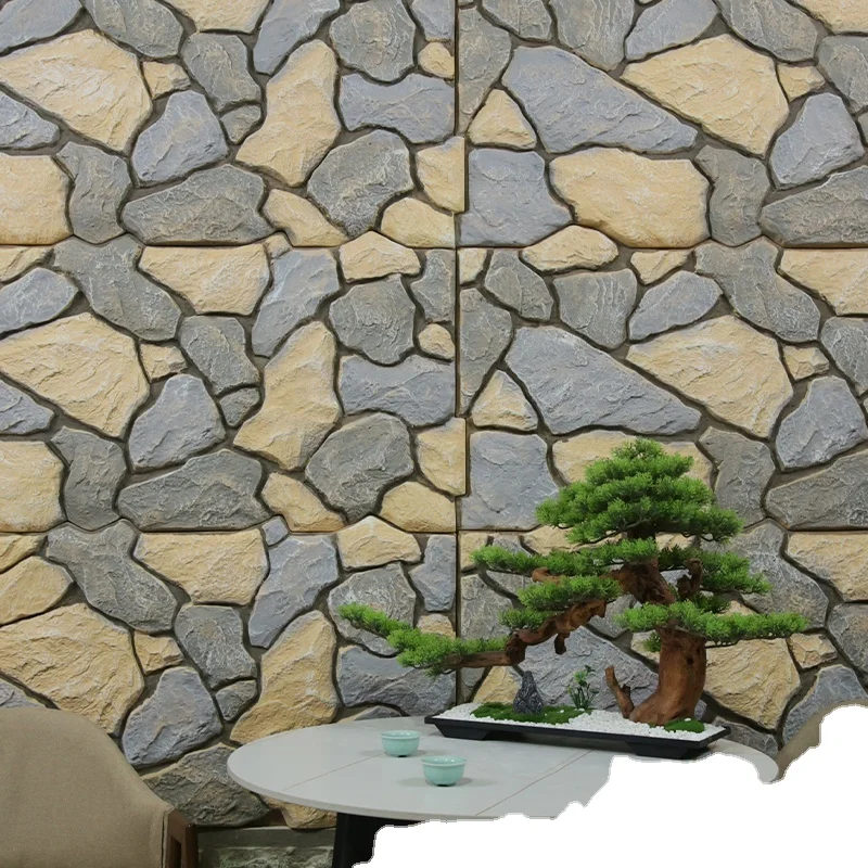 Modern Disorderly Shaped Stone 3D Bump Ceramic Wall Tiles – Lightweight ...
