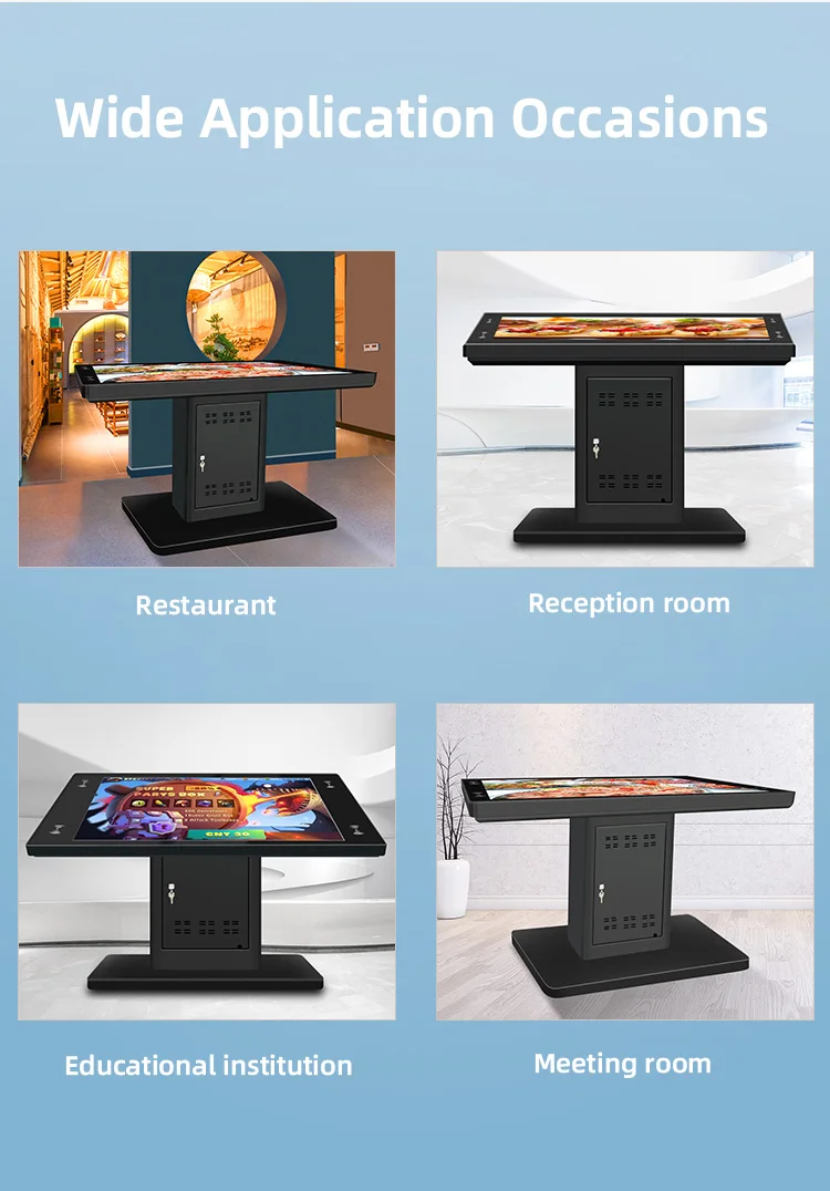 49 Inch Smart Touch Table - Interactive 4K Waterproof Game Table for ...