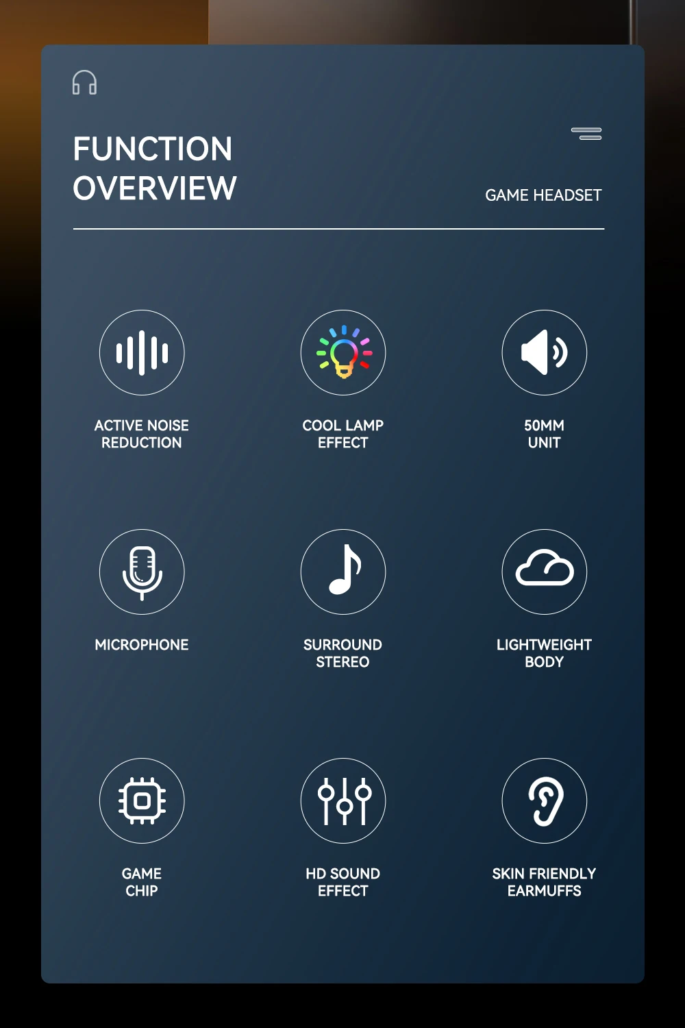 Jertech HG01 RGB Gaming Headset - Wired PC Headphones with ANC, Multicolor Lights for DJs ...