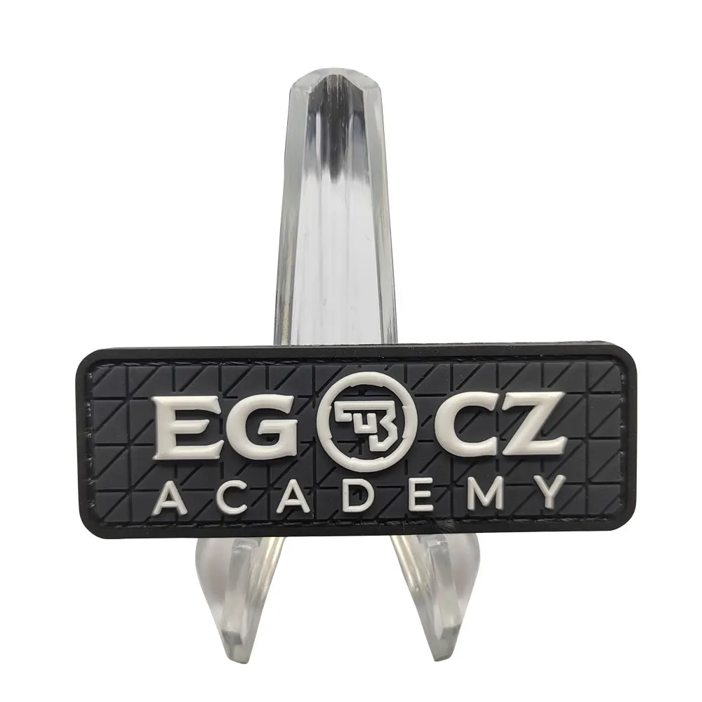 Custom 3d Embossed Logo Pvc Rubber Labels/patches For Clothing - Buy ...